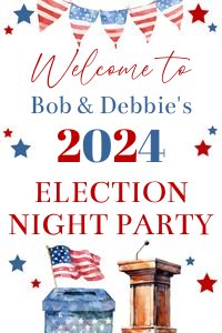 Election night 16x20 welcome sign | Corjl