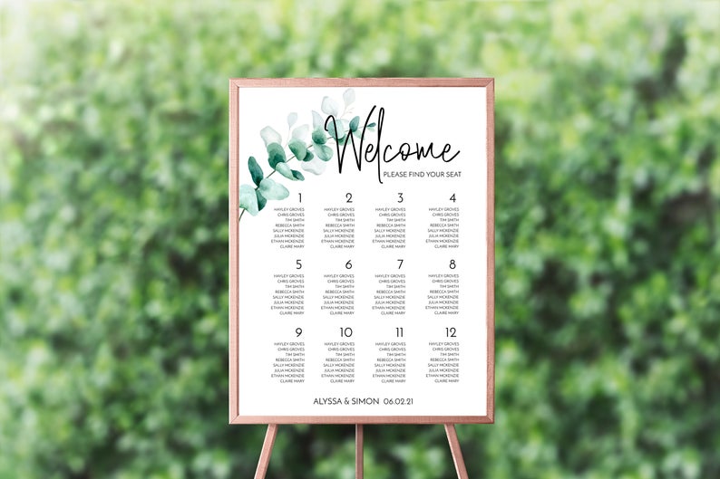 Seating Chart Templates | Corjl